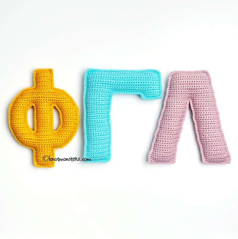 Greek Letters Patterns amigurumi pattern - Amigurumi.com