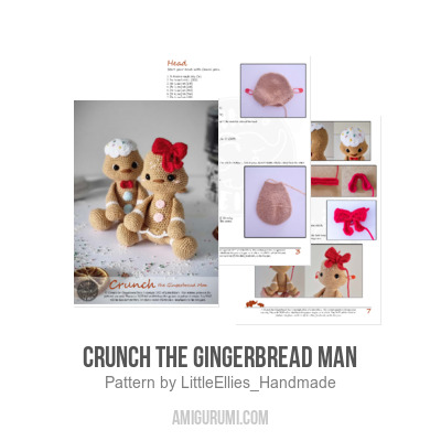 Crunch the Gingerbread Man amigurumi pattern - Amigurumi.com