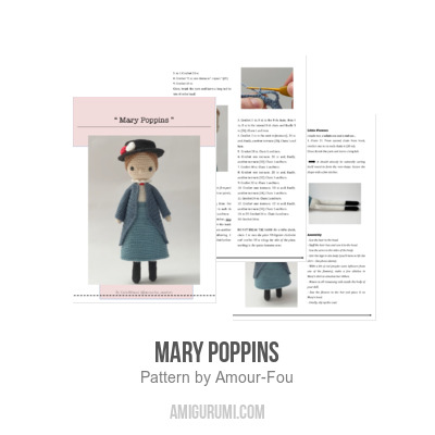 Mary Poppins amigurumi pattern - Amigurumi.com