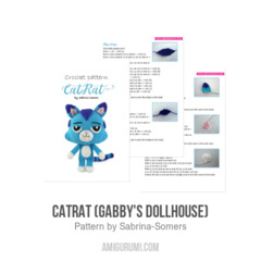 CatRat (Gabby's Dollhouse) amigurumi pattern - Amigurumi.com