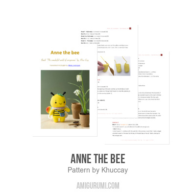 Anne the bee amigurumi pattern - Amigurumi.com