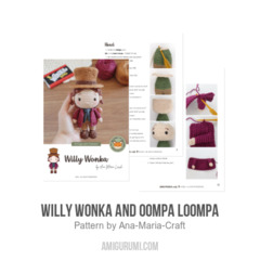 Willy Wonka and Oompa Loompa amigurumi pattern - Amigurumi.com