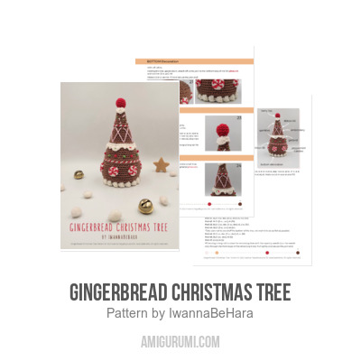 Gingerbread Christmas Tree amigurumi pattern - Amigurumi.com
