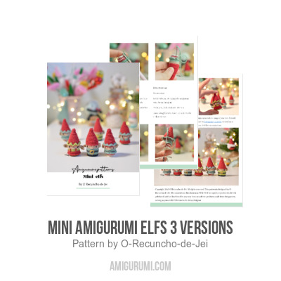 Mini amigurumi elfs 3 versions amigurumi pattern - Amigurumi.com