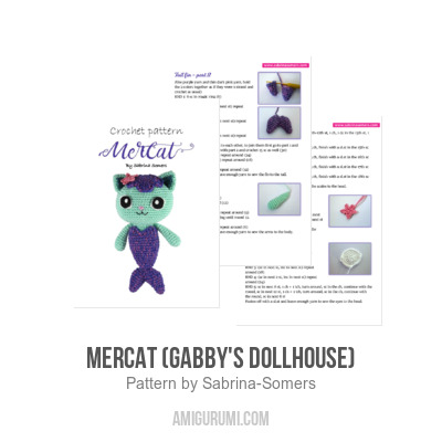 MerCat (Gabby's Dollhouse) amigurumi pattern - Amigurumi.com