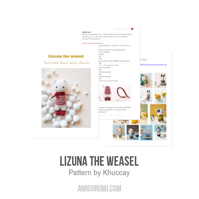 Lizuna the weasel amigurumi pattern - Amigurumi.com