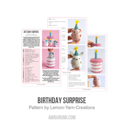 Birthday Surprise amigurumi pattern - Amigurumi.com