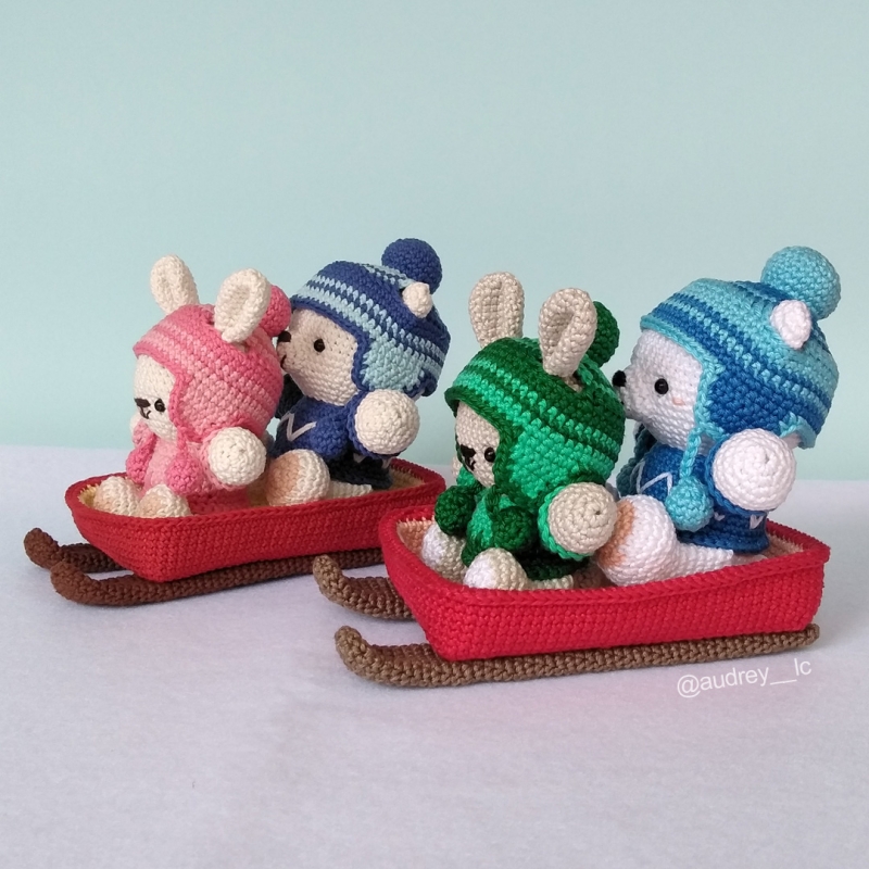 Sled Buddies amigurumi pattern - Amigurumi.com
