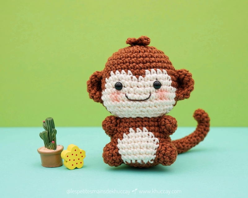 Monkey - Mini Animals amigurumi pattern - Amigurumi.com