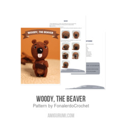 Woody, the beaver amigurumi pattern - Amigurumi.com