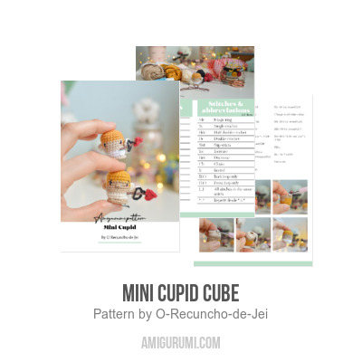 Mini Cupid cube amigurumi pattern - Amigurumi.com