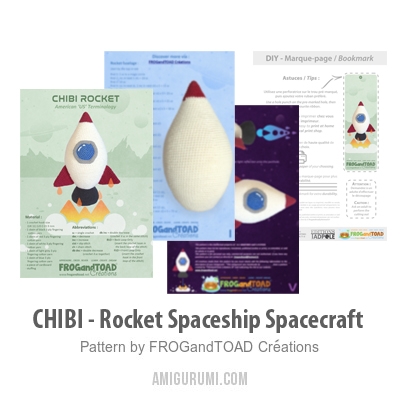 CHIBI - Rocket Spaceship Spacecraft amigurumi pattern - Amigurumi.com