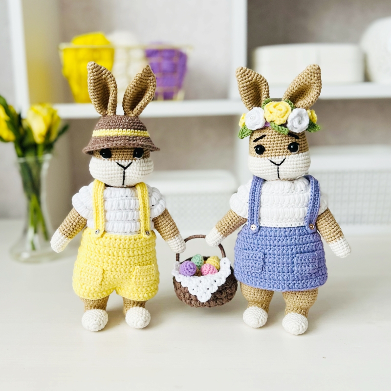 Easter bunnies amigurumi pattern - Amigurumi.com
