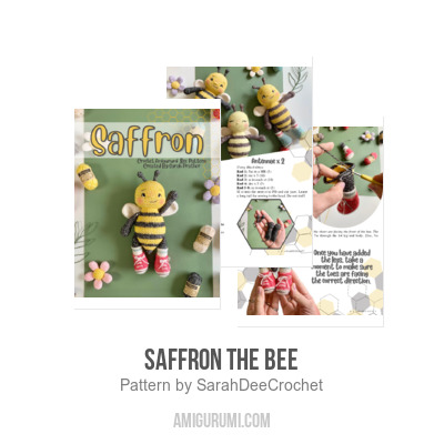 Saffron the Bee amigurumi pattern - Amigurumi.com