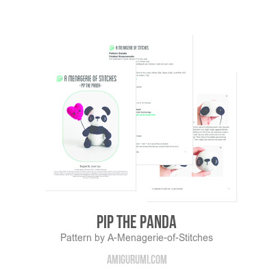 Pip the Panda amigurumi pattern - Amigurumi.com