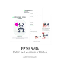 Pip the Panda amigurumi pattern - Amigurumi.com