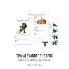 Tiny Alexander the Frog amigurumi pattern - Amigurumi.com
