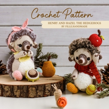 Henry and Hazel the Hedgehogs amigurumi pattern - Amigurumi.com