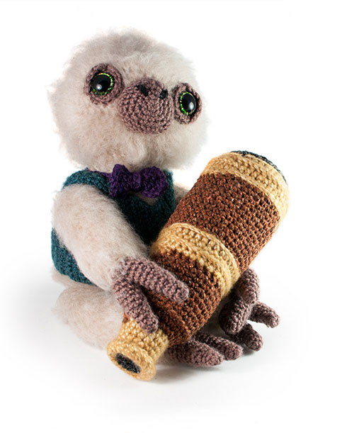 Artemis the astronomer sloth amigurumi pattern - Amigurumi.com