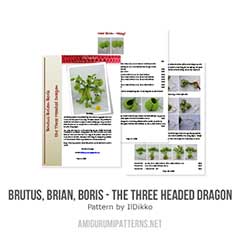 Brutus Brian Boris the three headed dragon amigurumi pattern ...