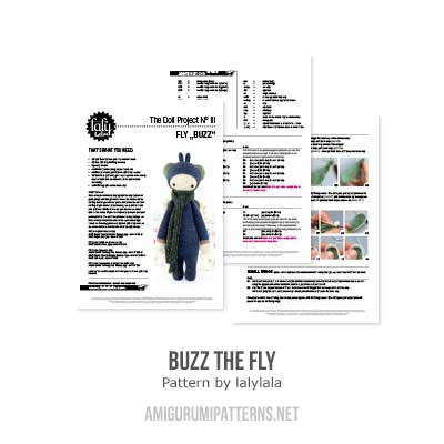 Buzz the fly amigurumi pattern - Amigurumi.com
