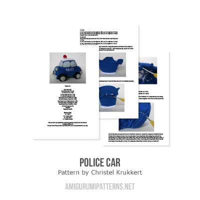 Police car amigurumi pattern - Amigurumi.com