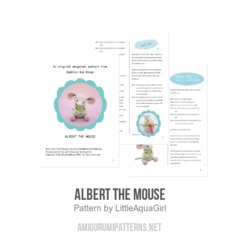 Albert the Mouse amigurumi pattern - Amigurumi.com