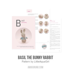 Basil the bunny rabbit amigurumi pattern - Amigurumi.com