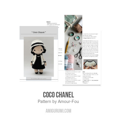 Coco Chanel amigurumi pattern - Amigurumi.com