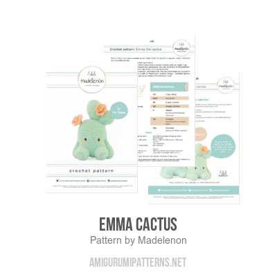 Emma Cactus amigurumi pattern - Amigurumi.com