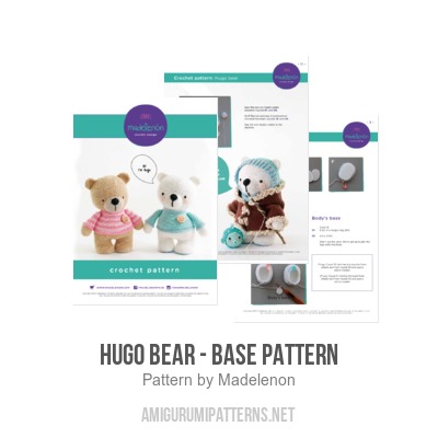 Hugo Bear - Base pattern amigurumi pattern - Amigurumi.com