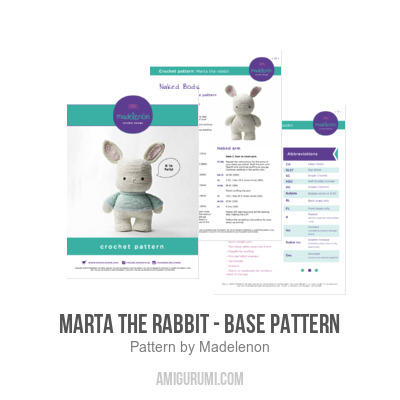 Marta the Rabbit - Base pattern amigurumi pattern - Amigurumi.com