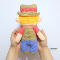 Cowboy Ragdoll amigurumi pattern - Amigurumi.com