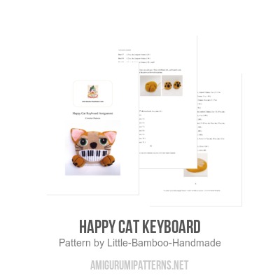 Happy Cat Keyboard amigurumi pattern - Amigurumi.com
