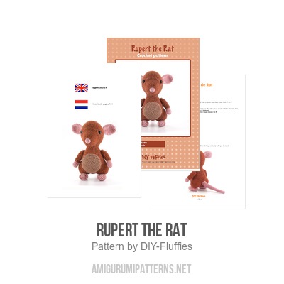 Rupert the Rat amigurumi pattern - Amigurumi.com