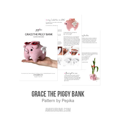Grace the Piggy Bank amigurumi pattern - Amigurumi.com
