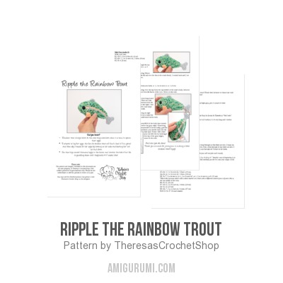 Ripple the Rainbow Trout amigurumi pattern - Amigurumi.com