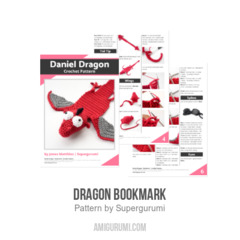 Dragon Bookmark amigurumi pattern - Amigurumi.com