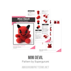 Mini Devil amigurumi pattern - Amigurumi.com