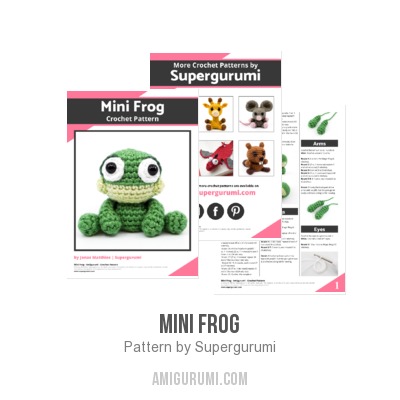 Mini Frog amigurumi pattern - Amigurumi.com