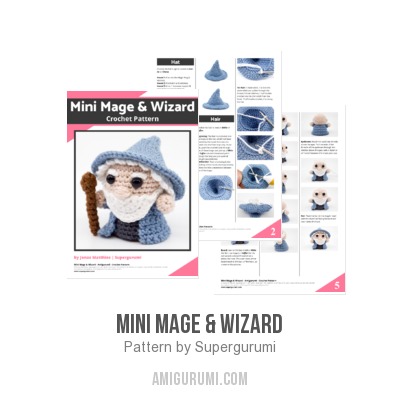 Mini Mage & Wizard amigurumi pattern - Amigurumi.com