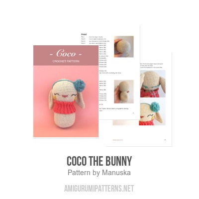 Coco the bunny amigurumi pattern - Amigurumi.com