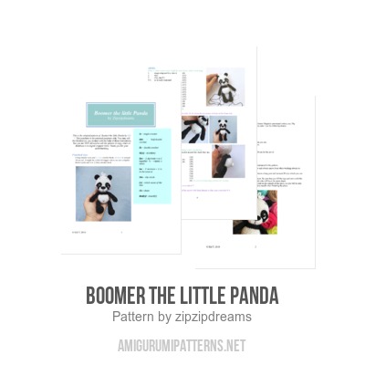 Boomer the little Panda amigurumi pattern - Amigurumi.com
