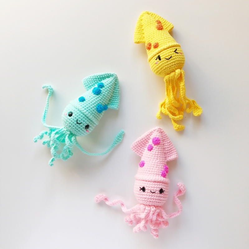 Squidgee amigurumi pattern - Amigurumi.com
