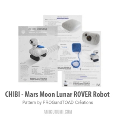 CHIBI - Mars Moon Lunar ROVER Robot amigurumi pattern - Amigurumi.com