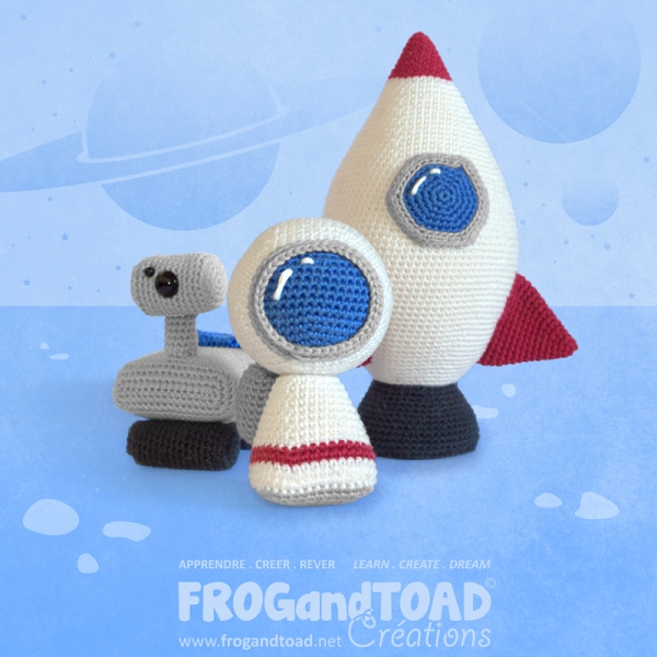 CHIBI Space Crew - Rocket Astronaut Rover amigurumi pattern - Amigurumi.com