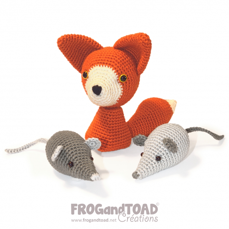 Fox & Mice - Vixen Mouse amigurumi pattern - Amigurumi.com