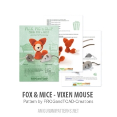Fox & Mice - Vixen Mouse amigurumi pattern - Amigurumi.com