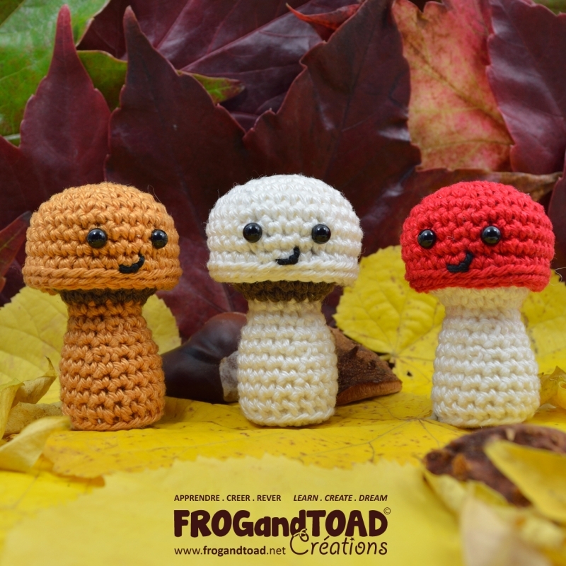 Mushroom Fungi Toadstool Mushrooms amigurumi pattern - Amigurumi.com