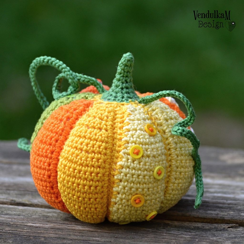 Patchwork pumpkin amigurumi pattern - Amigurumi.com